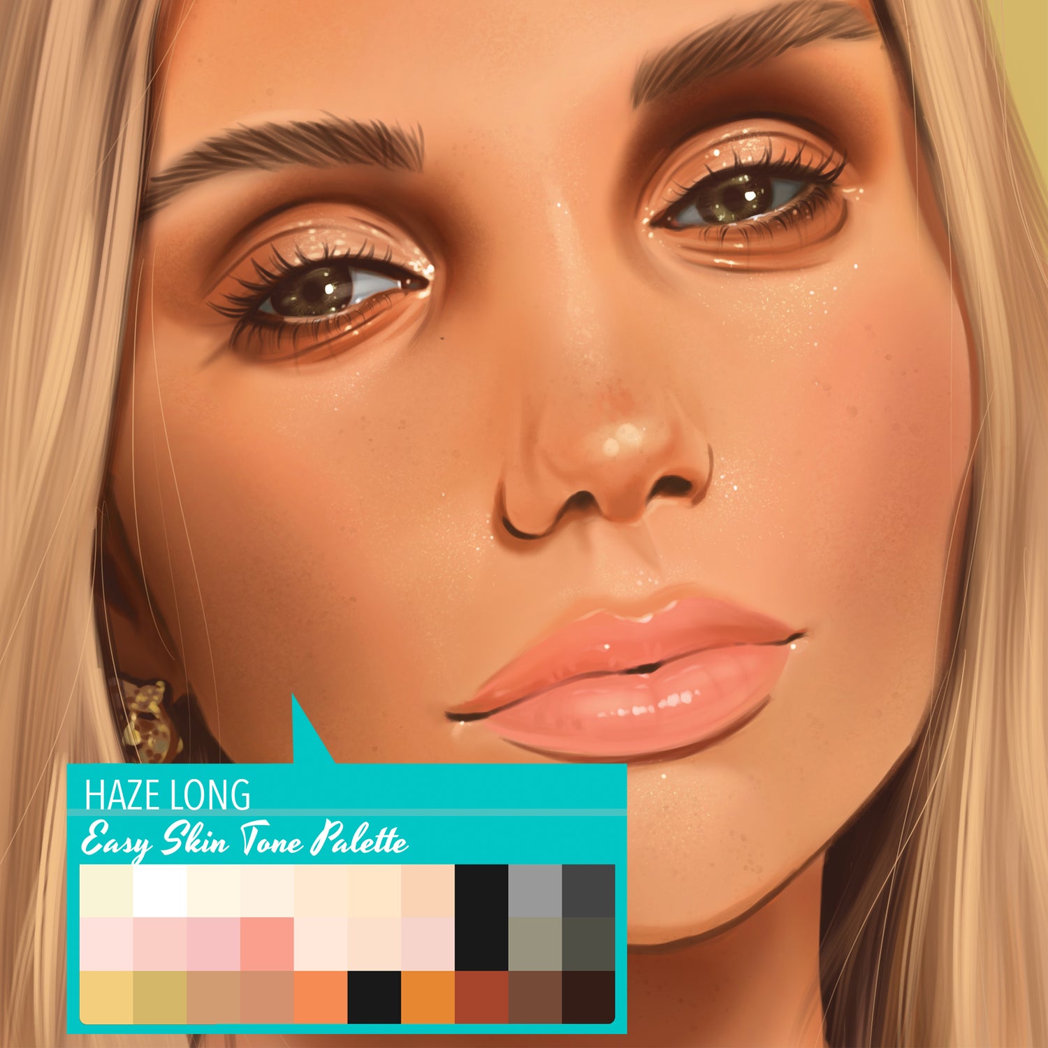 Haze Long Procreate Easy Color Palette